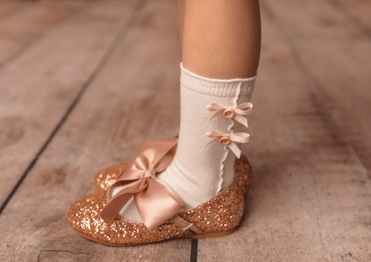 Burgundy Button Socks – Just For Littles®️