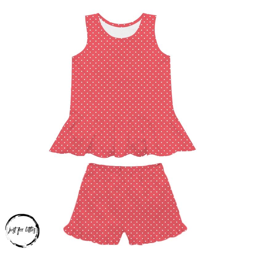Polka Dot 2pc PJ Set – Just For Littles®️